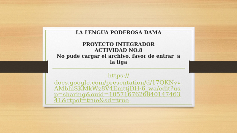 ACTIVIDAD 8 VINCULO DE GOOGLE DOCS | PDF