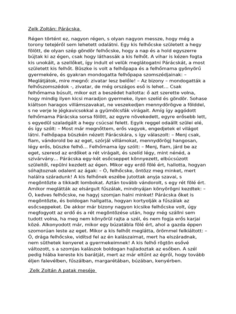 Vizes Mesék, Versek | PDF