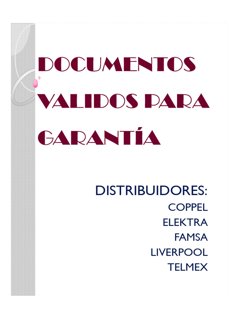 Documentos Válidos para Distribuidores 1 | PDF