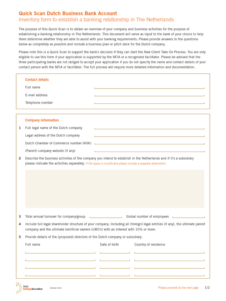Quick Scan for Dutch Business Banking | PDF | Banks | Private Law