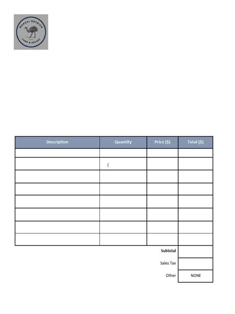 MAASAI FARM INVOICE 100 - Copy10 (3) | PDF