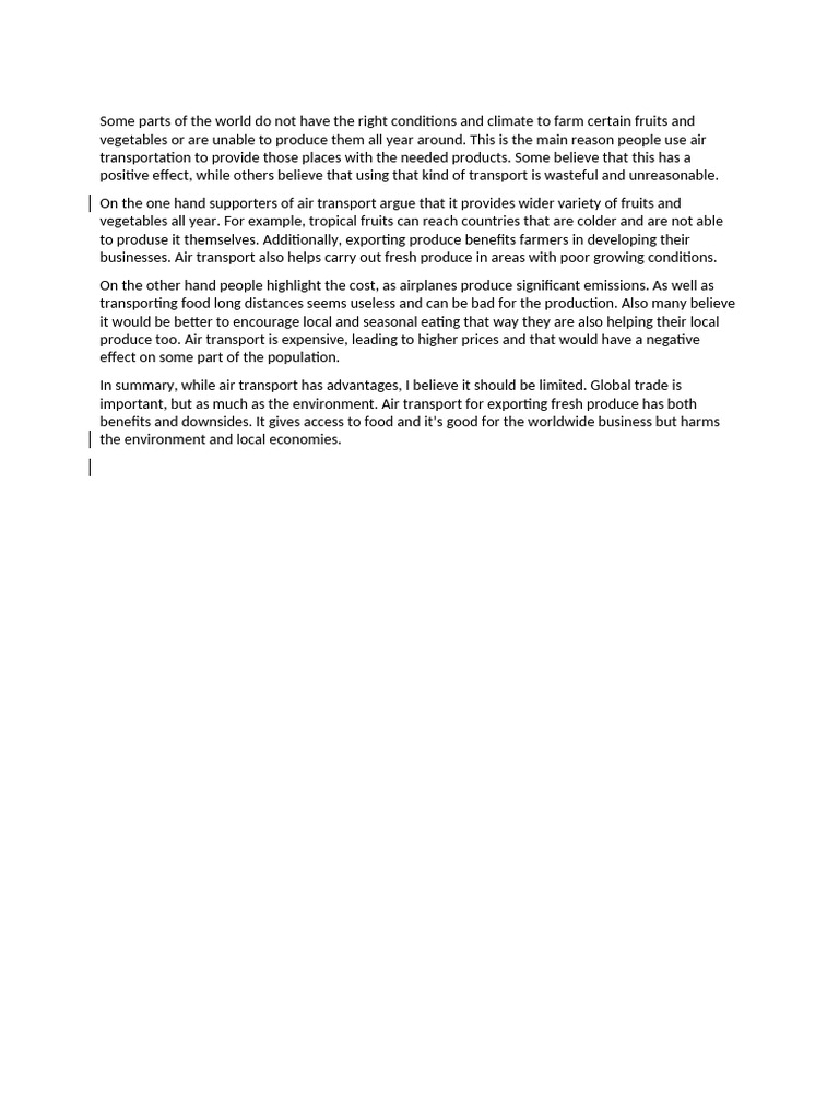 Essay Air Transport | PDF