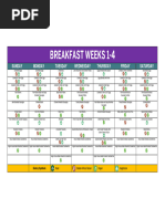 PGL Food Menu 2024-2025 Overview | PDF | Sausage | Salad