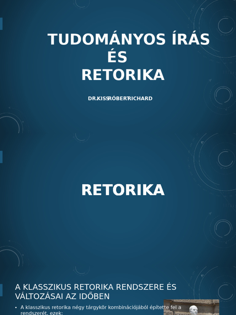 TudomaÌ nyos iÌ raÌ s retorika Ã³rai anyag | PDF