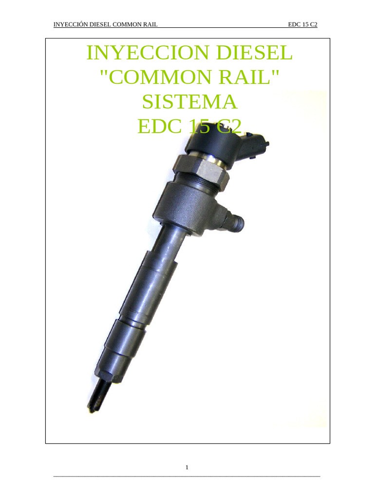 01 Edc - 15 - C2 - Hdi | PDF | Inyección de combustible | Motor diesel