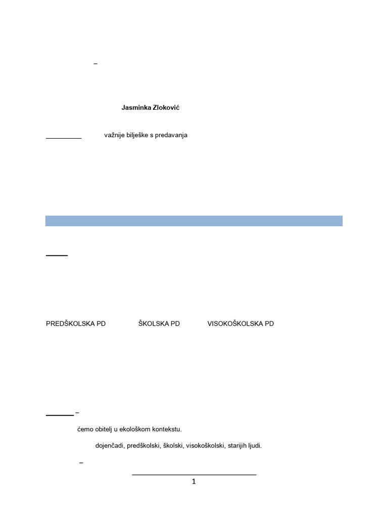 Porodicna Pedagogija | PDF