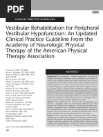 Vestibular Rehabilitation: Gaze Stabilization Exercise Vorx1 | PDF ...