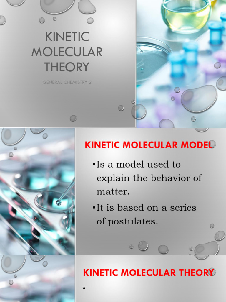 Kinetic Molecular Theory | PDF | Liquids | Gases