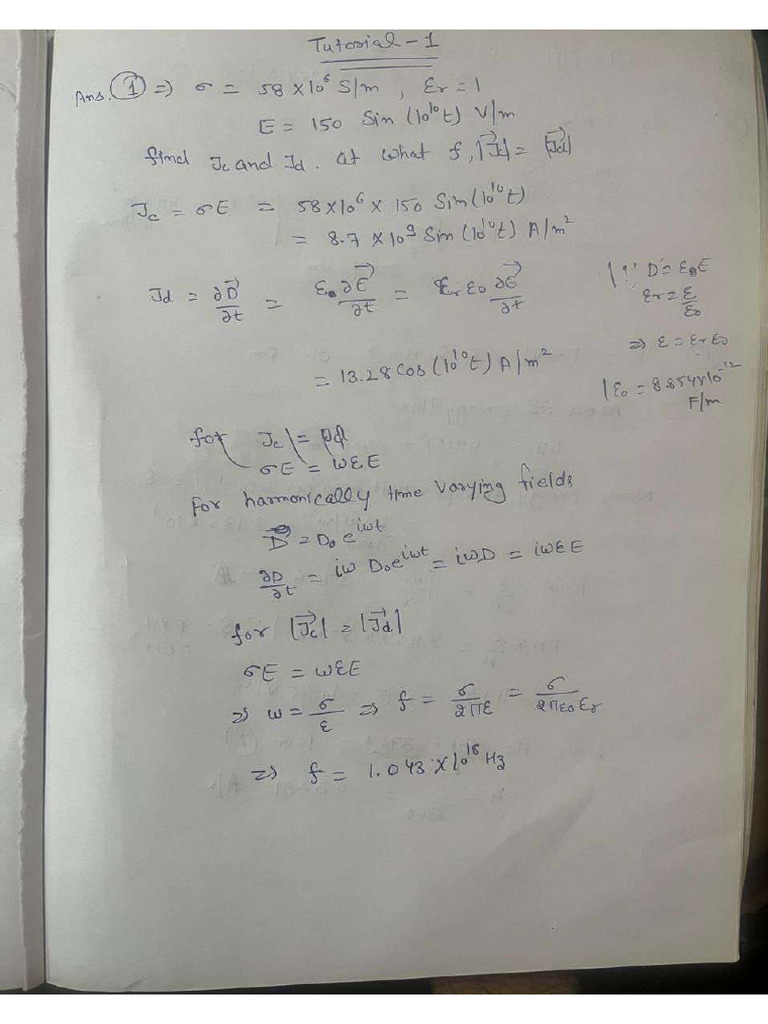 Tutorial 1 Solution | PDF