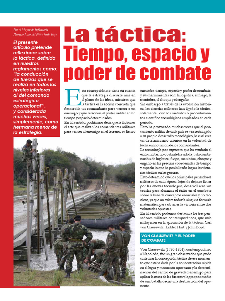0.4 La Tactica, Tiempo Espacio y Poder de Combate | PDF | Militar ...