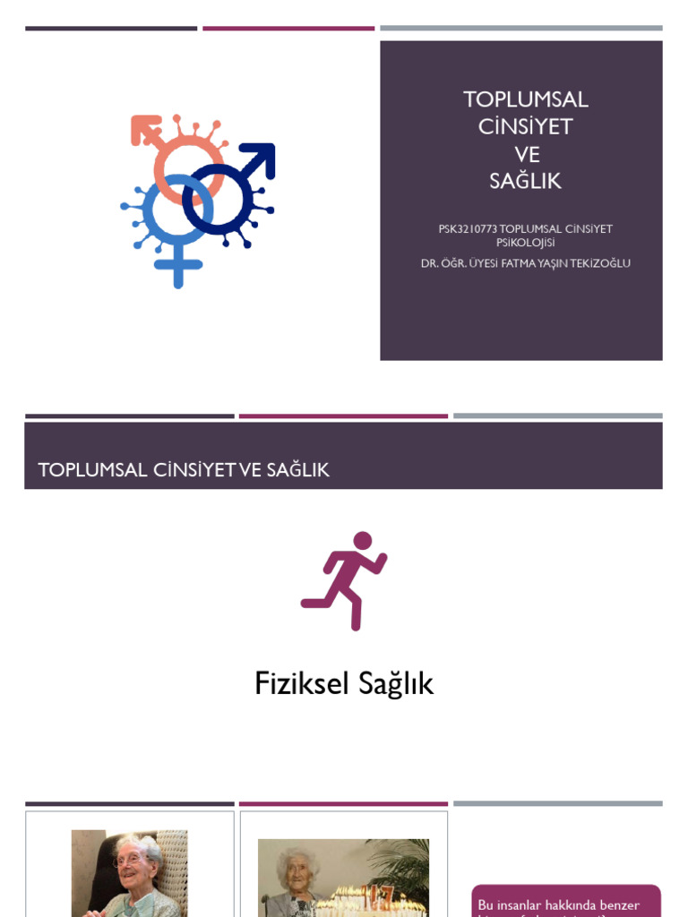 Toplumsal Cinsiyet Ve Sağlık | PDF