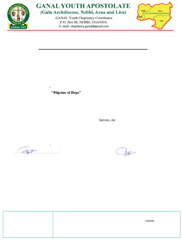 GANAL Invitation Letter To Chaplains - 125210 | PDF | Diocese | Bishop