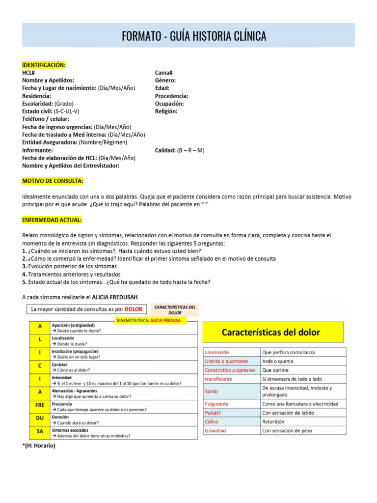 Guión HC | PDF | Corazón | Abdomen