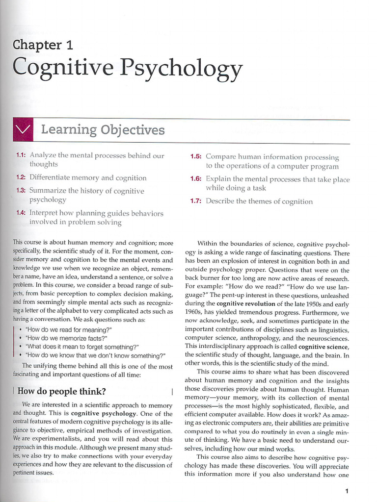 Cognition Ch 1 Pdf