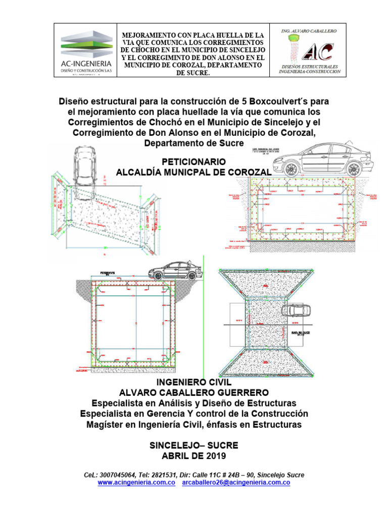 1318-Diseño A Box Chocho - Don Alonso v1.0 | PDF | Ingeniero civil ...