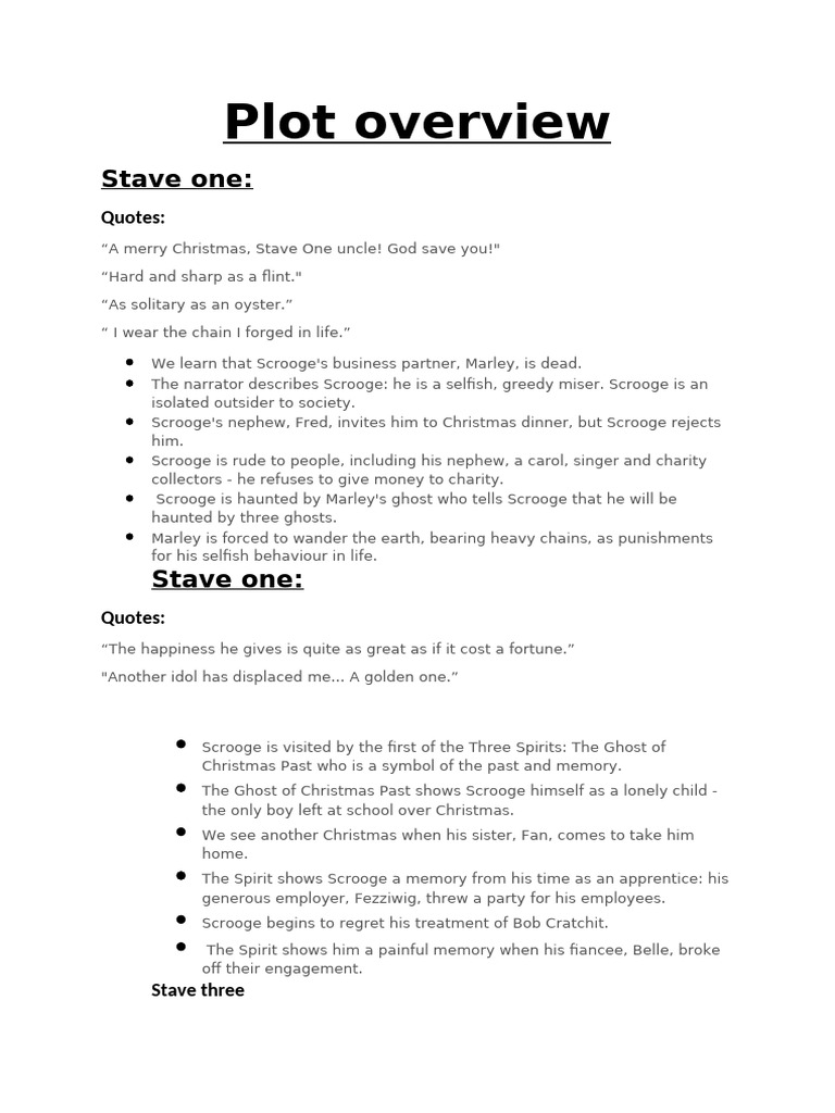 A Christmas Carol: Scrooge's Transformation | PDF | Ebenezer Scrooge ...
