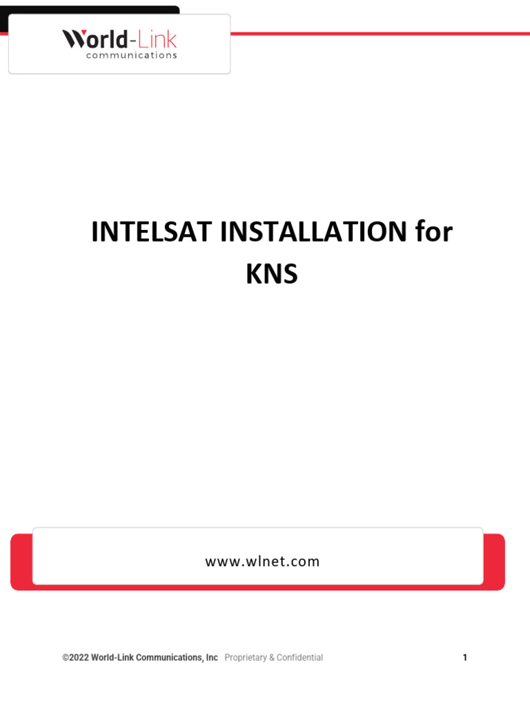 Installation manual Draft -KNS | PDF | Wi Fi | Data Transmission