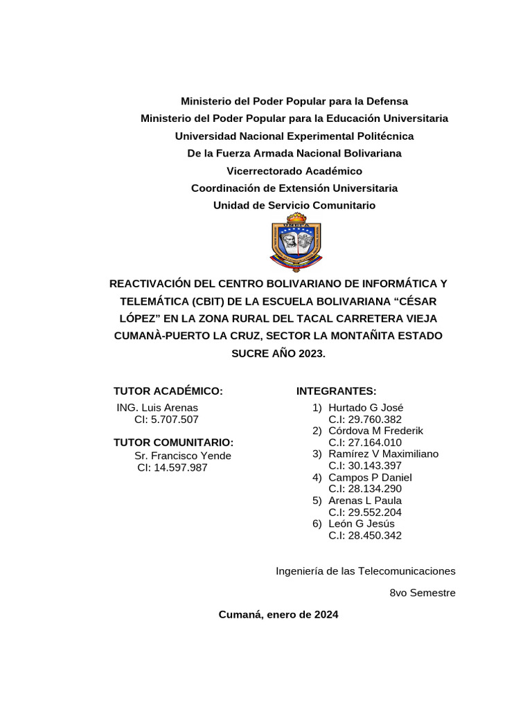 Proyecto Cbit 2024 (Corrección 2.0) - 1 | PDF | Internet | Tecnología de información y ...