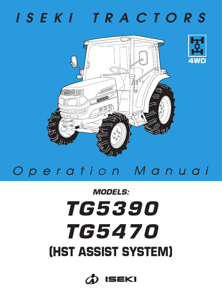 Om TG5390 5470 HST 0807 01 10 | PDF | Tractor | Machines