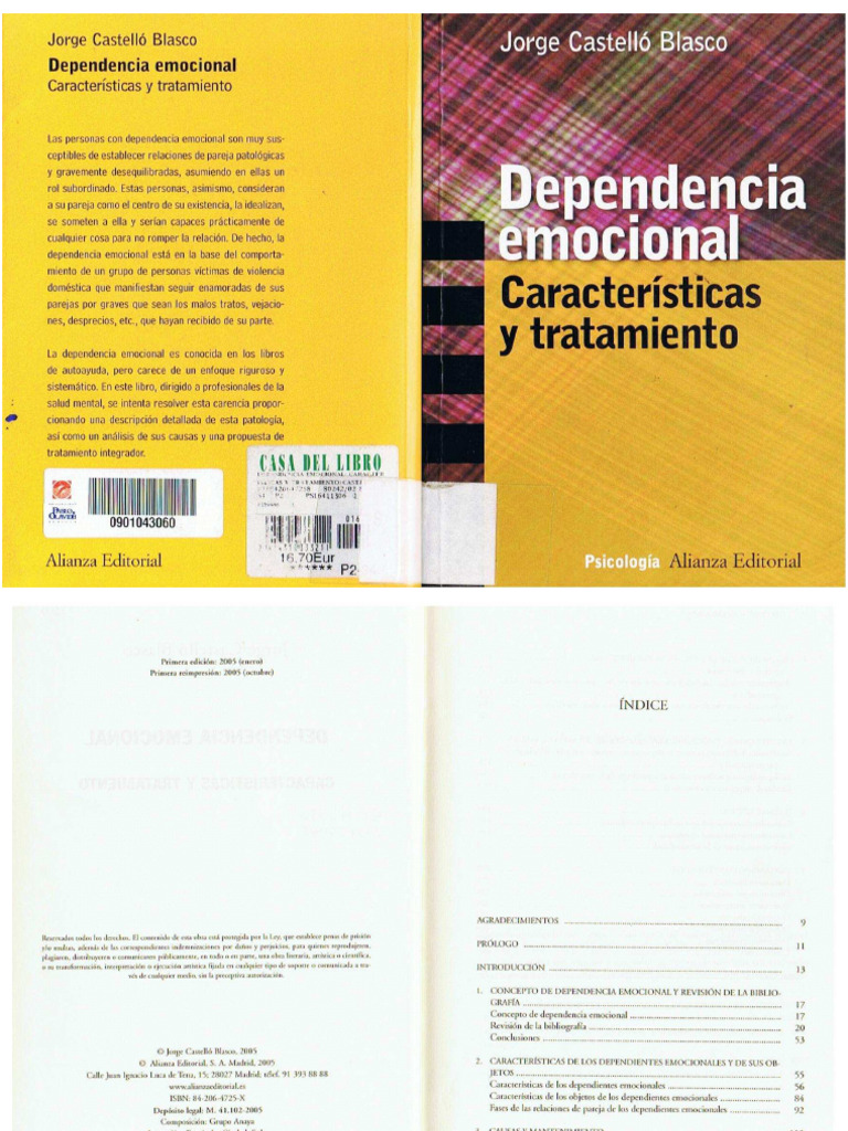 Dependencia Emocional Jorge Castello PDF | PDF