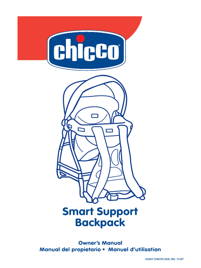 Chicco Smartsupport Backpack Owner s Manual | PDF