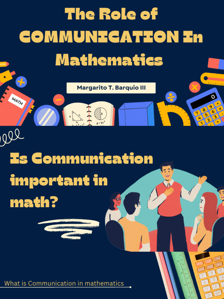 Importance of Communication in Math | PDF