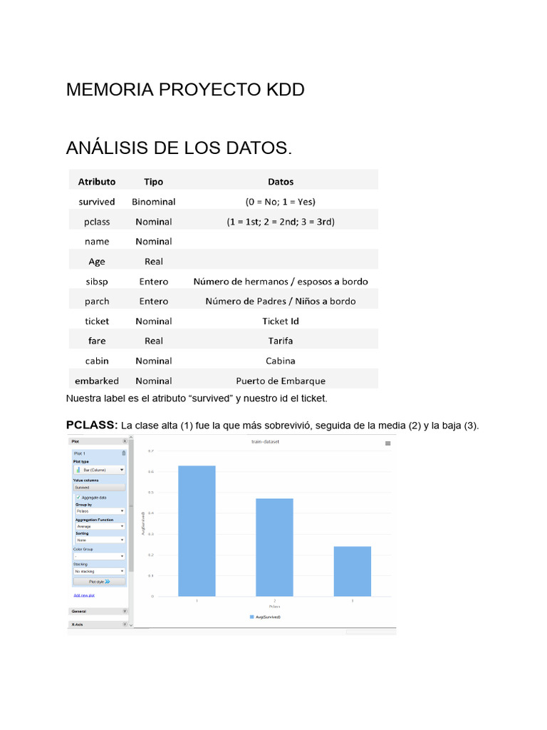 Memoria Proyecto KDD | PDF