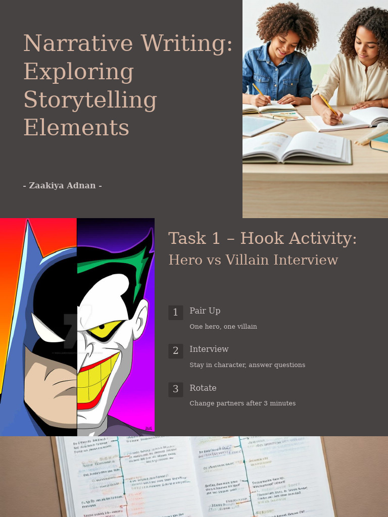 Narrative Writing Exploring Storytelling Elements | PDF