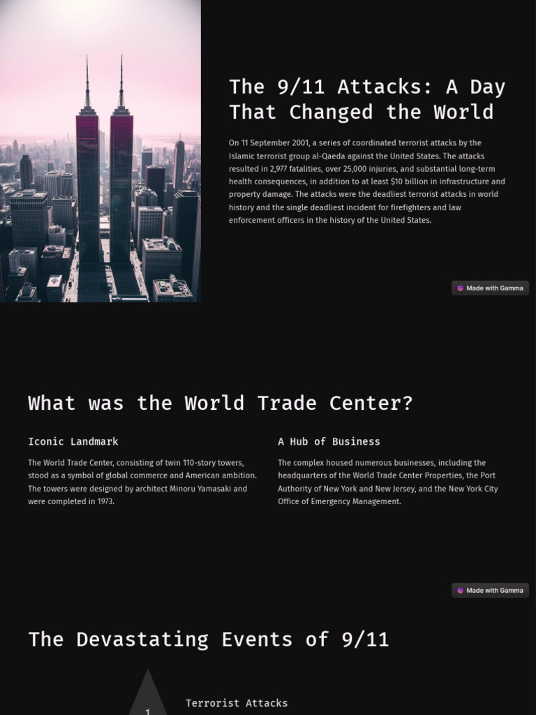 The 911 Attacks A Day That Changed The World | PDF | September 11 ...