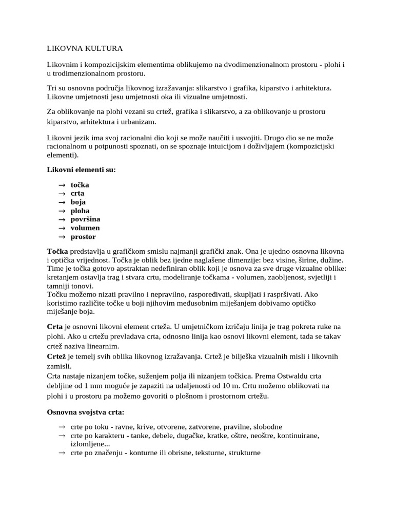 LIKOVNI - Docx Verzija 1 | PDF