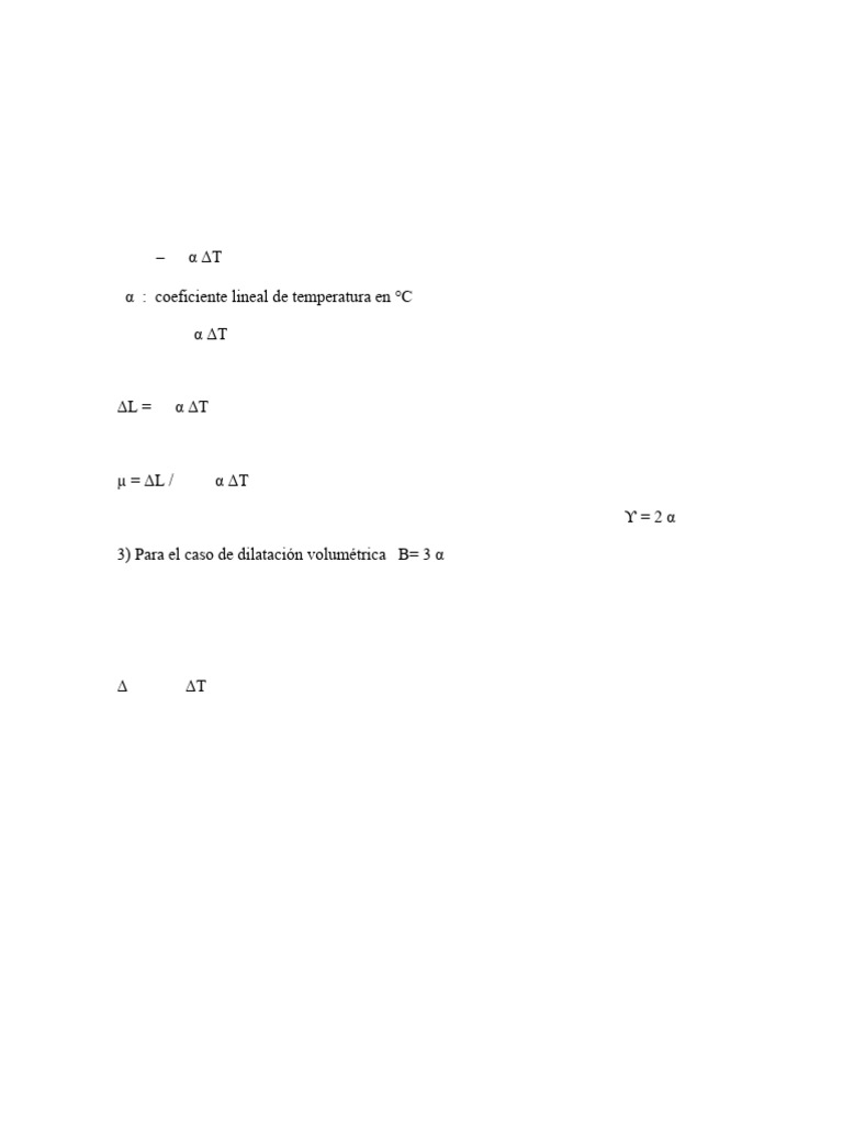 Ejercicios - Temperatura y Dilatación | PDF | Expansión térmica | Calor