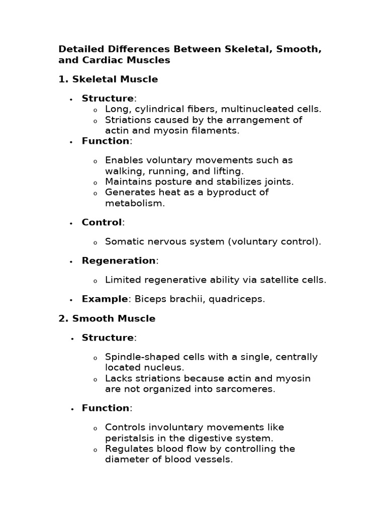 Muscle Types: Skeletal, Smooth, Cardiac | PDF | Anatomical Terms Of ...
