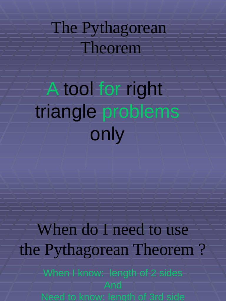 Pythagorean Theorem | PDF