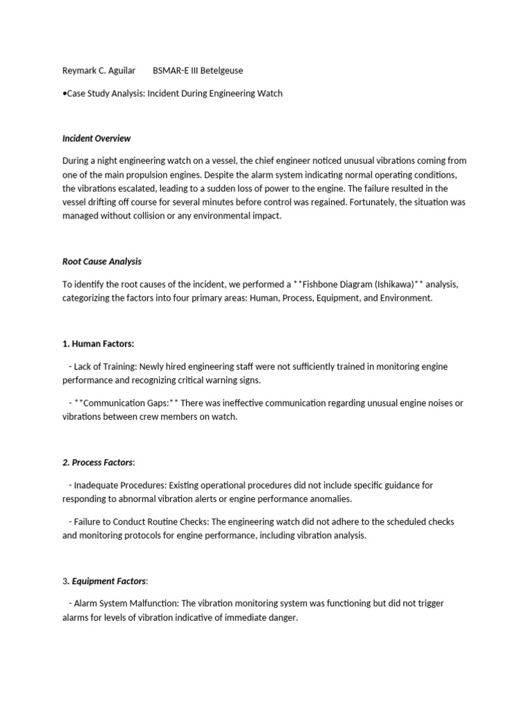 Sir Simbit Case Study | PDF | Reliability Engineering