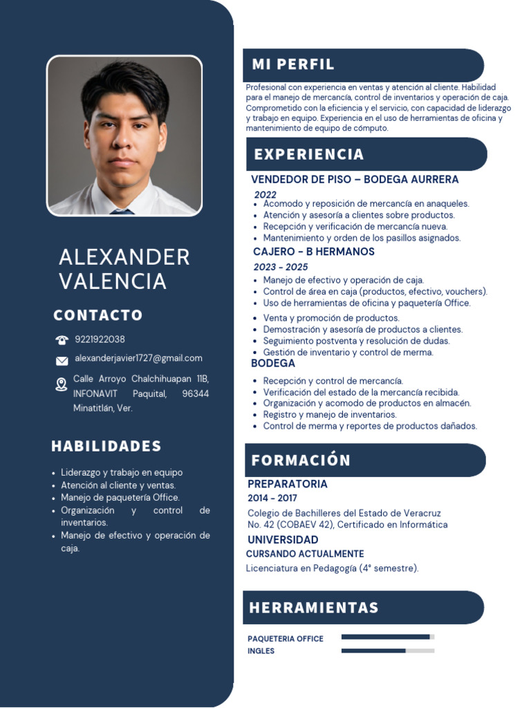Alexander Valencia: Mi Perfil | PDF | Informática