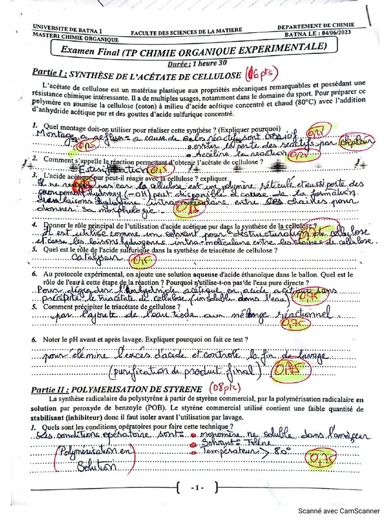 TP Chimie Organique Experimentale | PDF