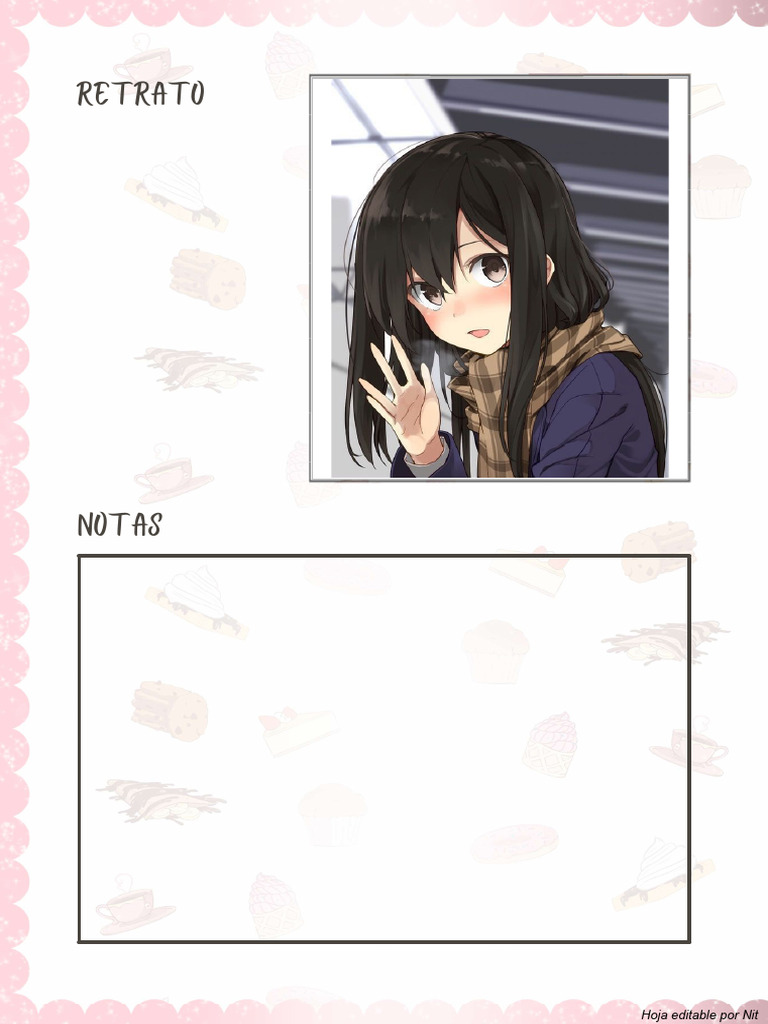 Hoja - PJ - Musu - Musu - Musume - Edit - Con Foto | PDF