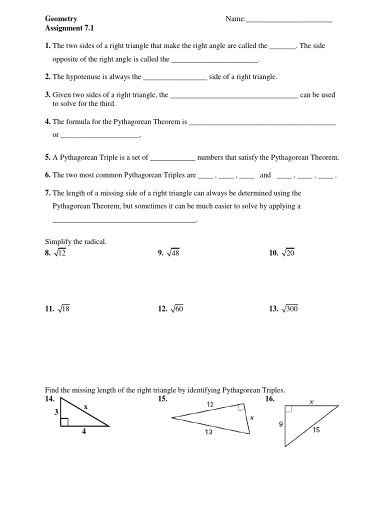 College Geometry Worksheets On Triangles | PDF | Mathematics | Euclid