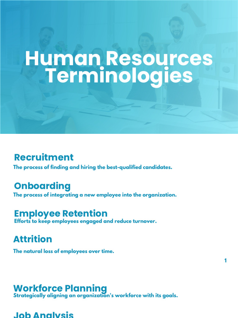 HR Terminologies 1738058954 | PDF | Employment | Human Resources