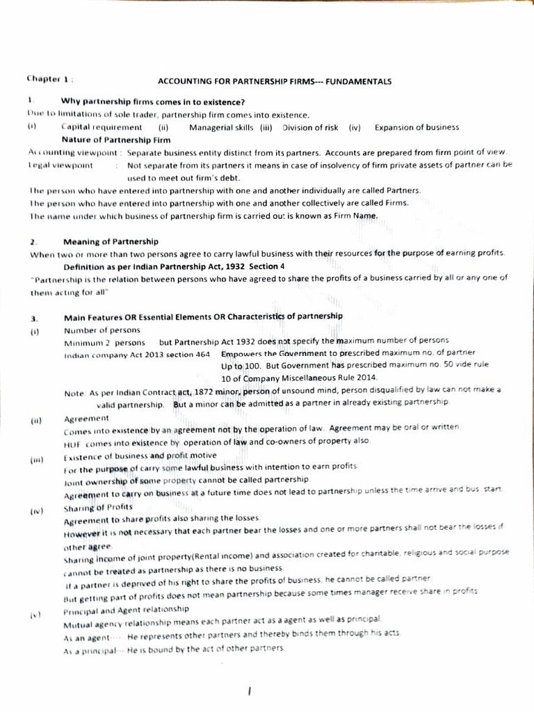 Understanding Partnership Firms Basics | PDF | Partnership | Interest
