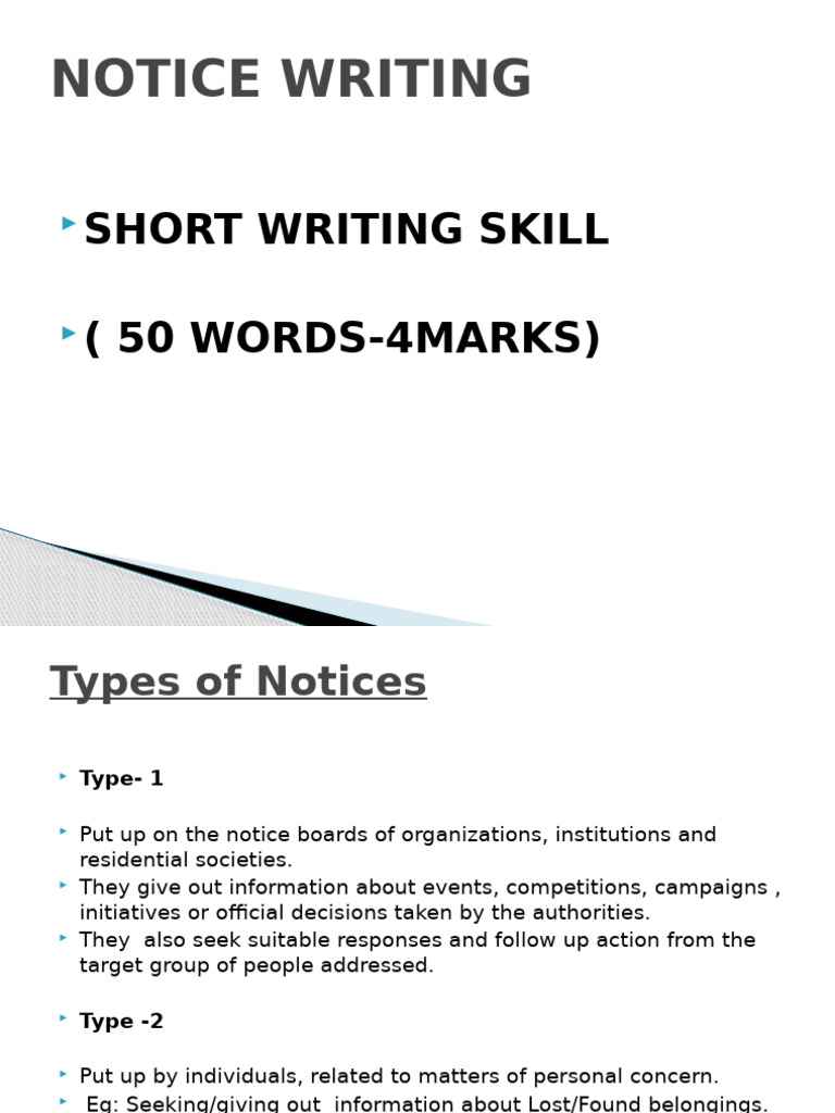 Notice PPT (1) CLASS 12 IMPORTANT | PDF