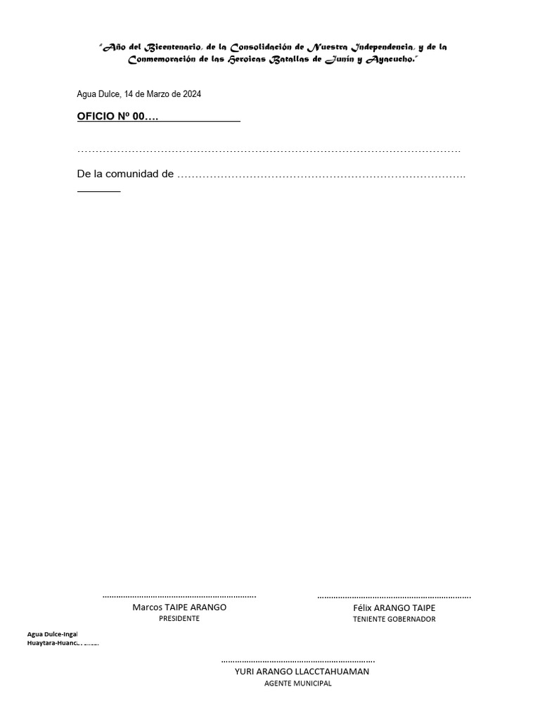 Oficio | PDF
