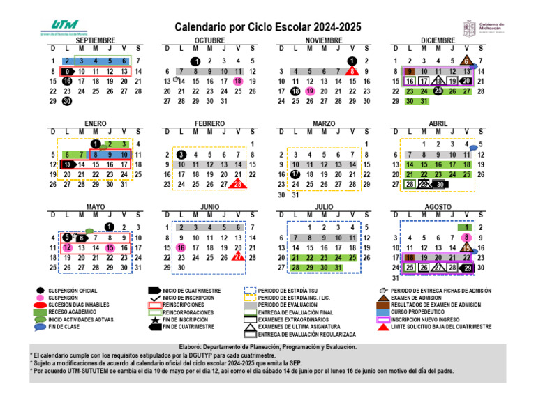 Calendario Escolar 24 25 | PDF