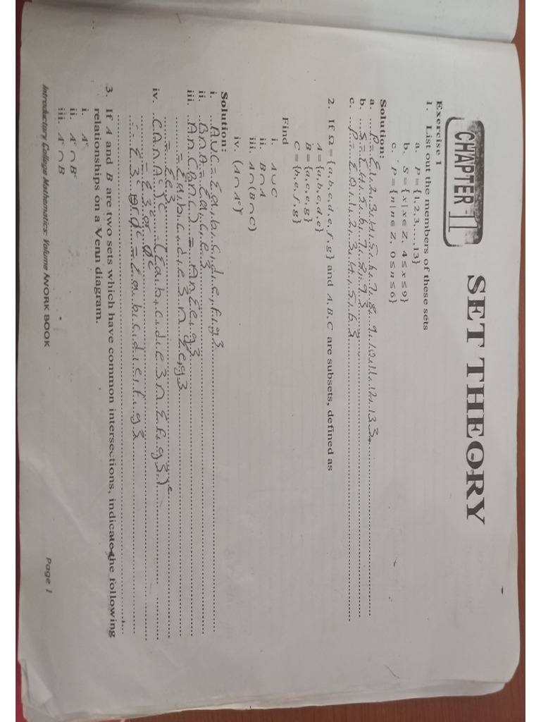 MTH101&102 WORKBOOK ANSWER | PDF