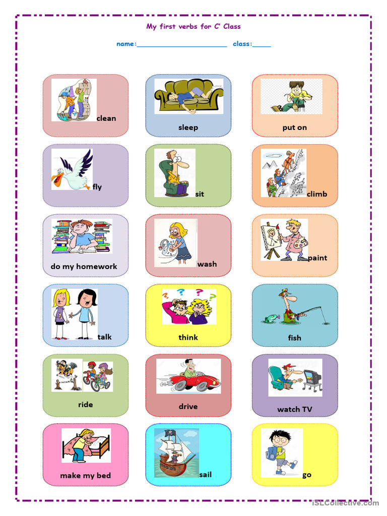 My First Verbs | PDF
