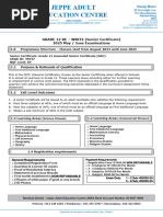 Dhet Application Form 2024 25 Printing of Certificate | PDF