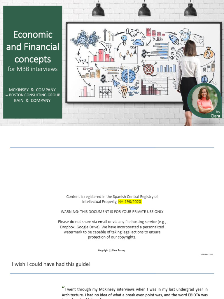 Economic and Financial Concepts For MBB Interviews | PDF | Profit ...