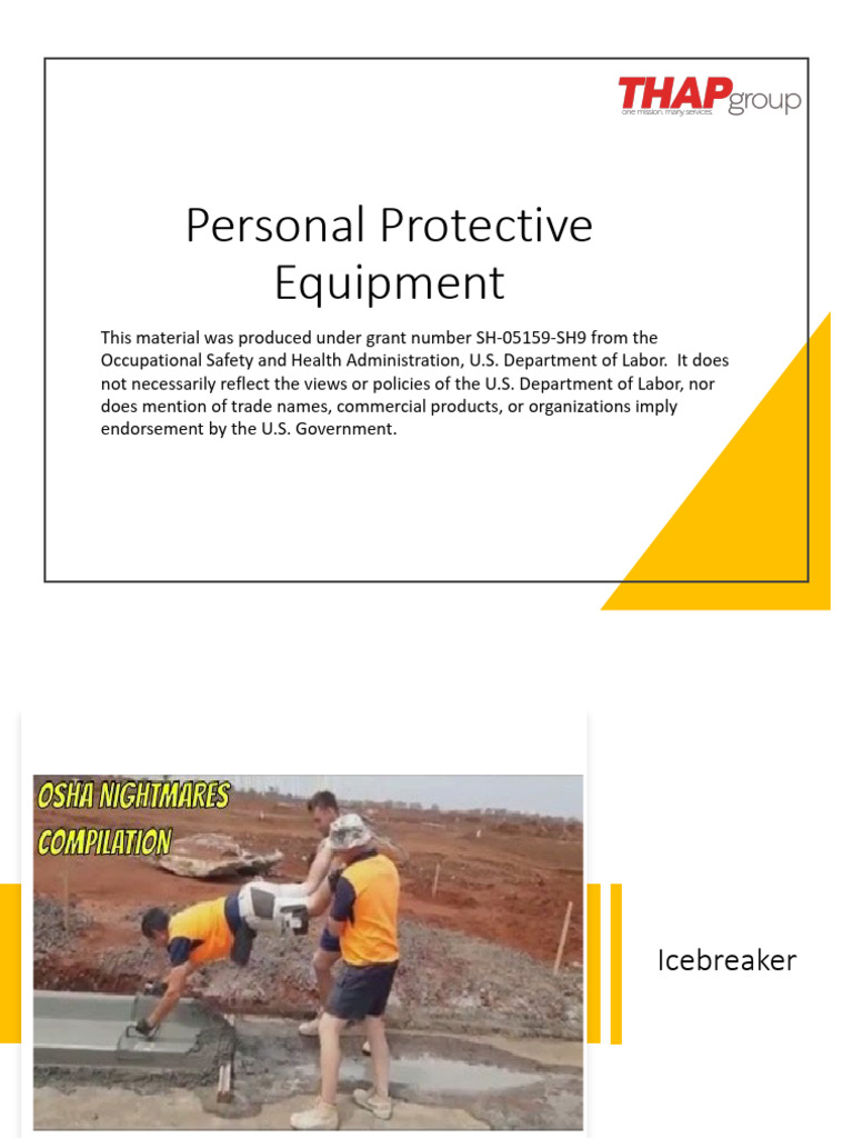 PPE_English_OSHA_THAP-508 | PDF | Personal Protective Equipment ...