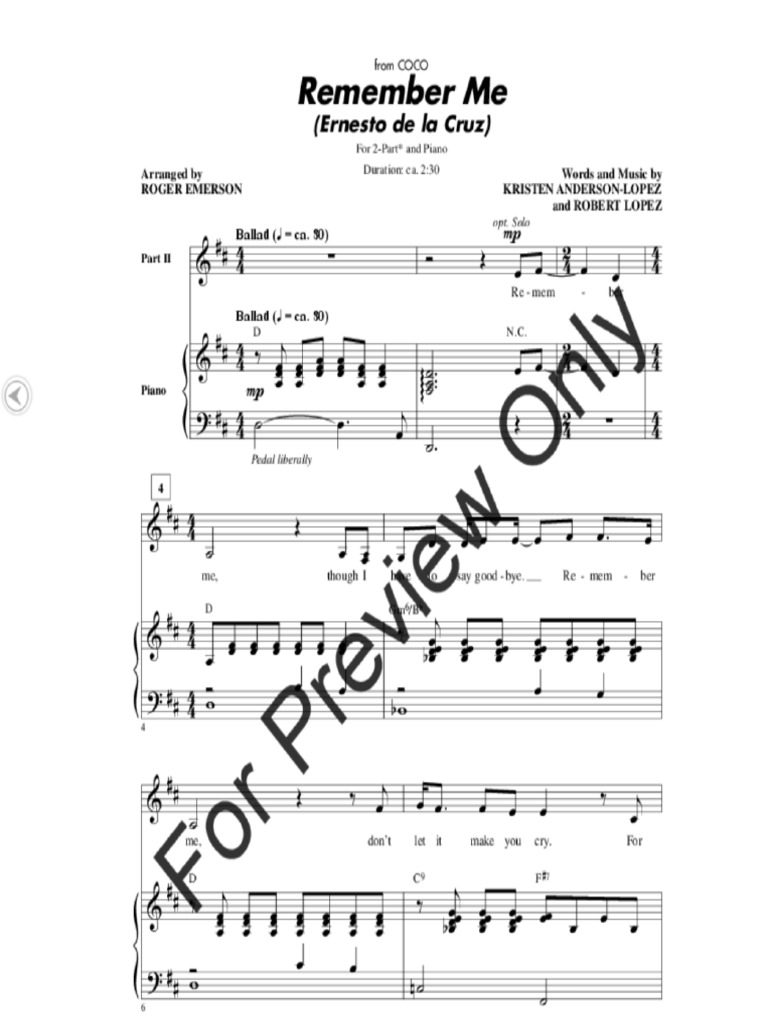 Remember Me 2-Part | PDF