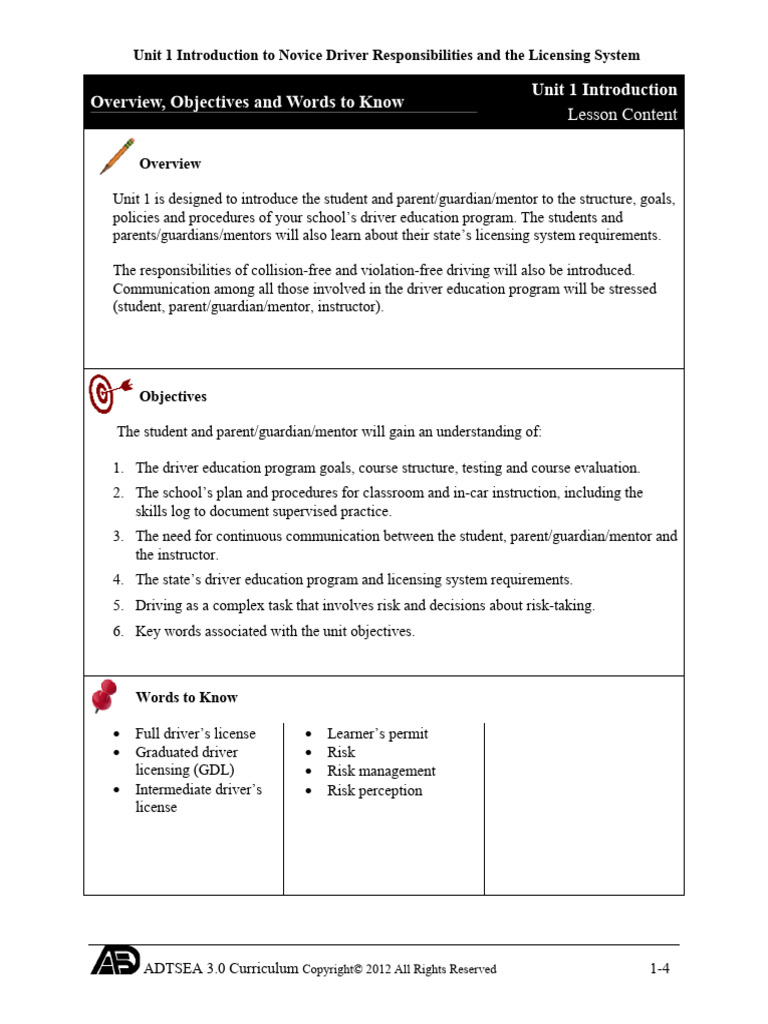 Overview, Objectives and Words To Know-3-1 | PDF